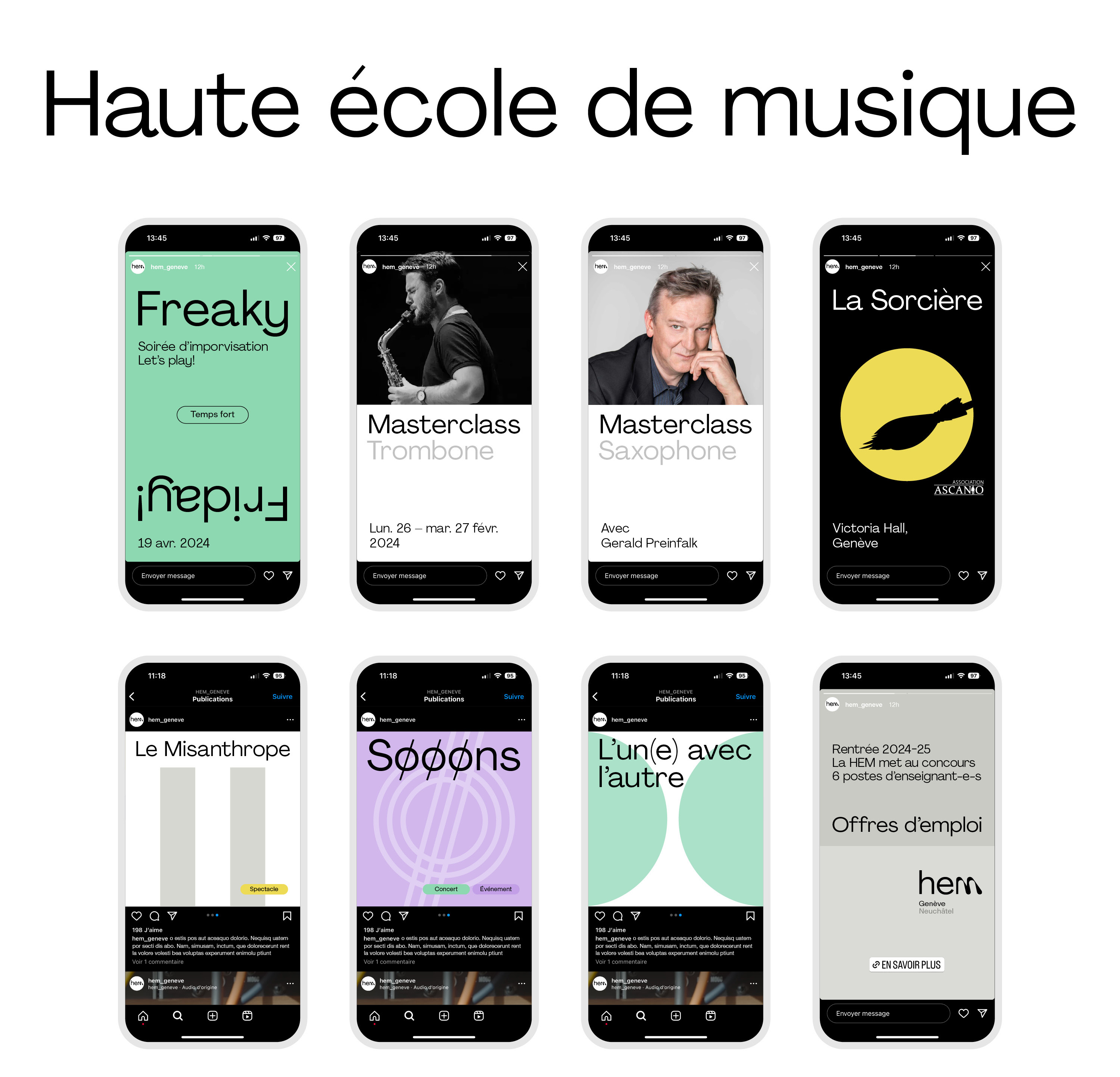 Geneva University of Music (HEM) - About Blank Design Office